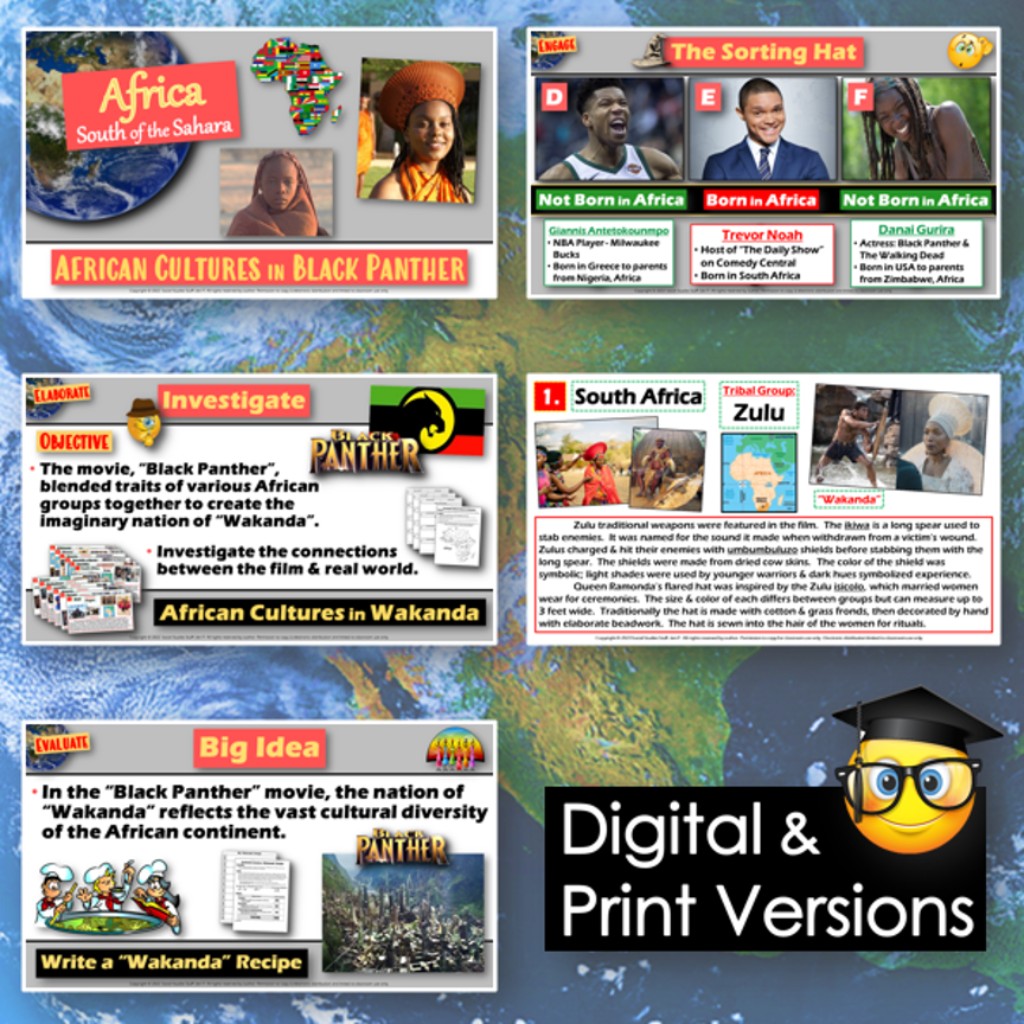 Explore African Cultures in Marvel’s Black Panther 6E Lesson - Print ...