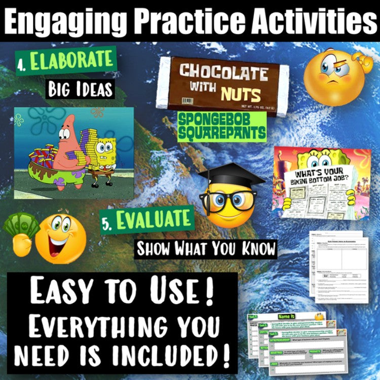 Intro to Economy and Economics 5-E Lesson featuring SpongeBob | Micros ...