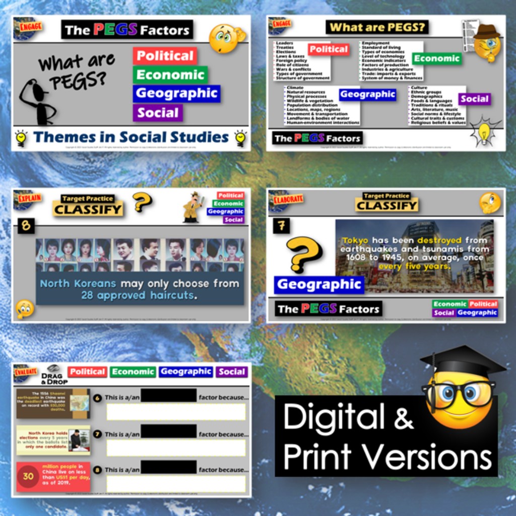 Explore East Asia: The PEGS Factors Guided Lesson and Activity - Print ...