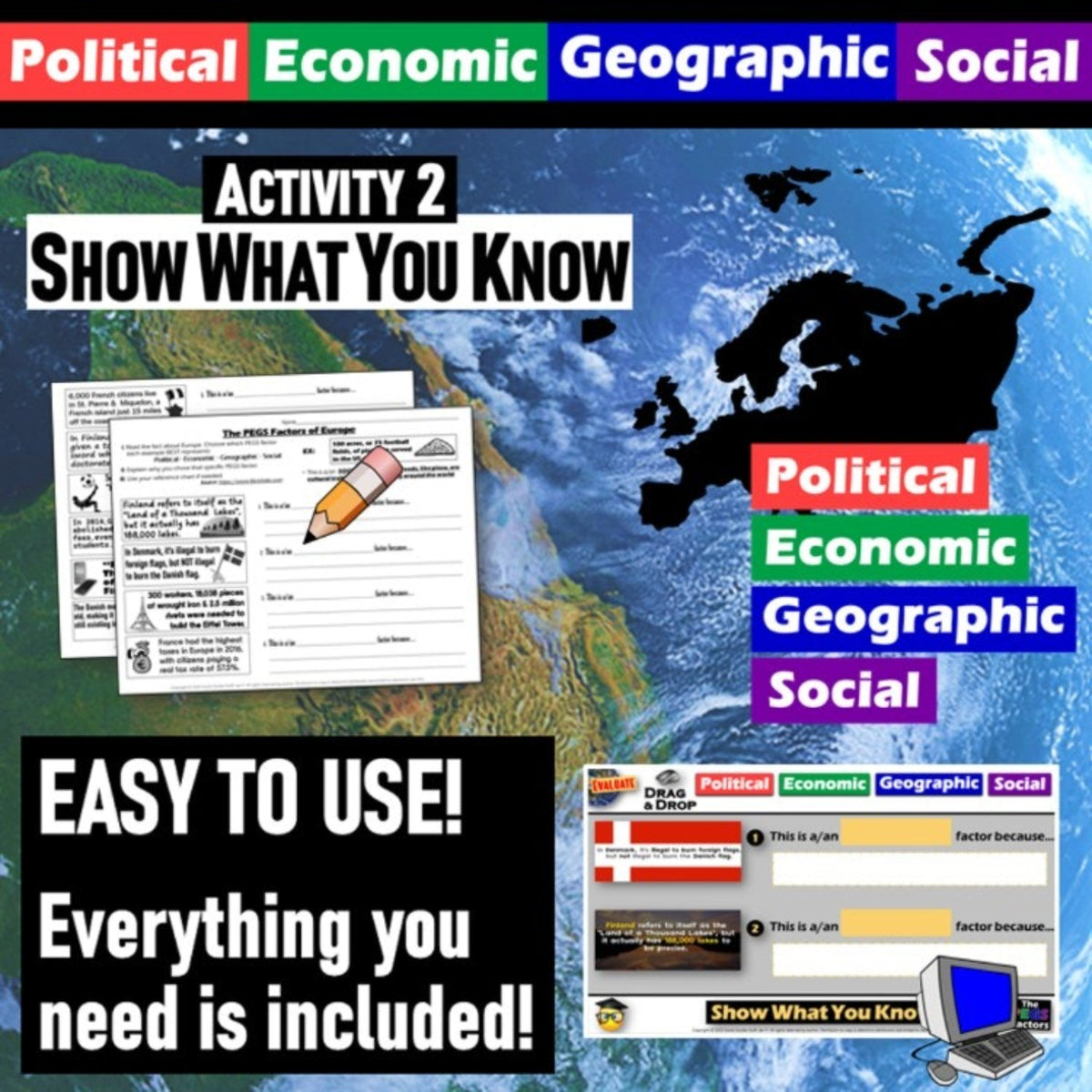 Europe PEGS Factors Lesson & Game - Political Econ Geo Social - Google ...