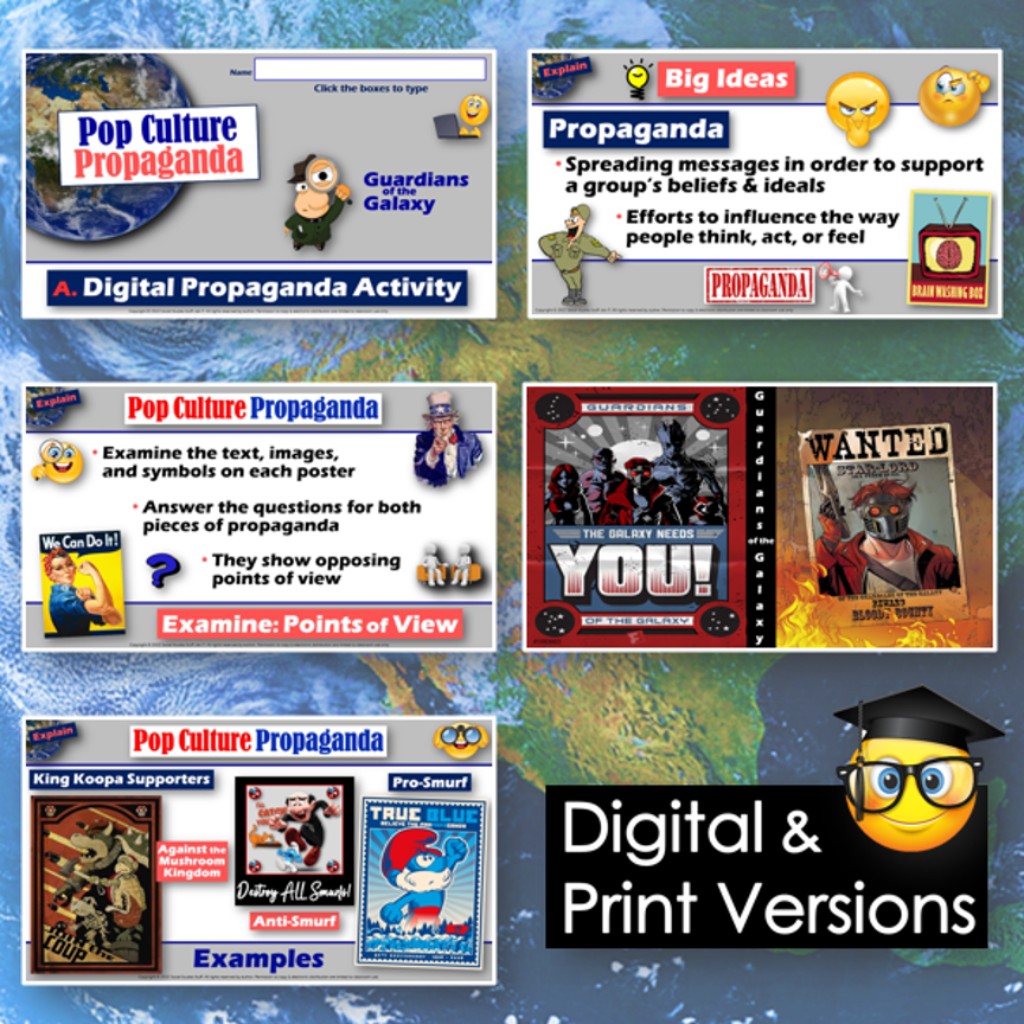 Pop Culture Propaganda Activity – The Guardians of the Galaxy - Print ...