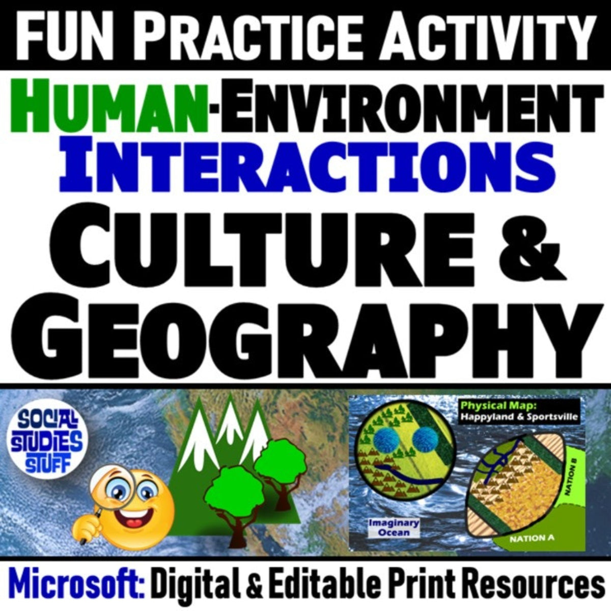 Investigate How Geography Impacts Culture Worksheet Activity - Print ...