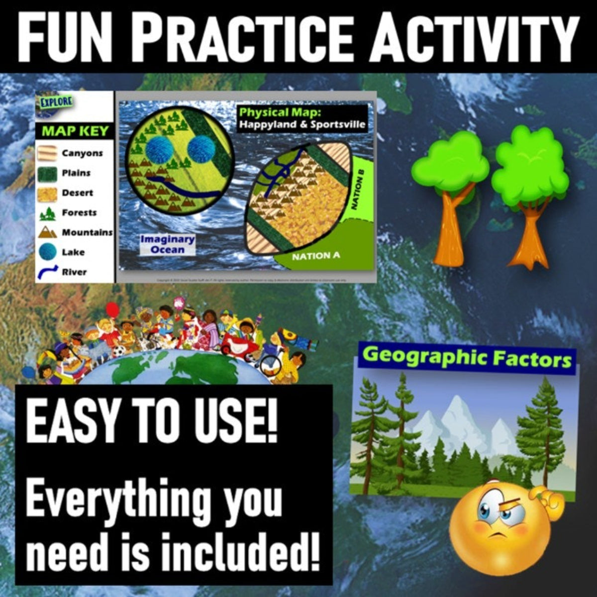 Investigate How Geography Impacts Culture Worksheet Activity - Print ...
