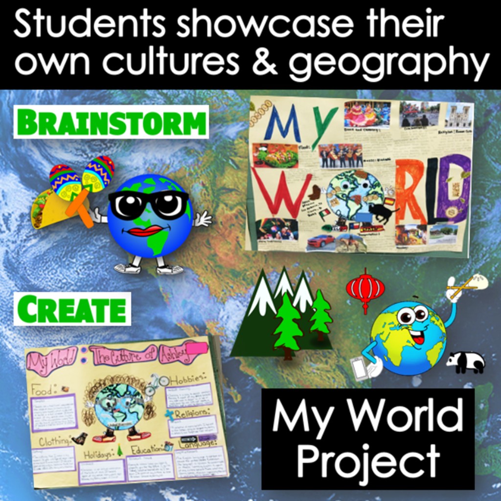 My World Research Project - FUN World Cultures & Geography PBL - Print – Social Studies Stuff