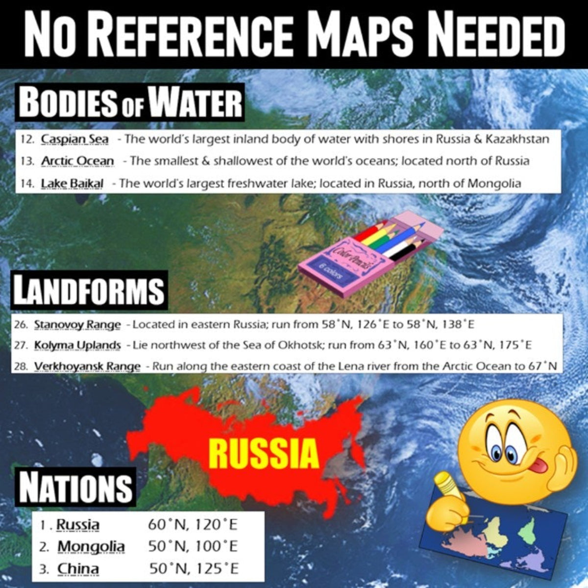 Russia Create a Map Worksheet - Where is it? Russian Geography & Locat ...