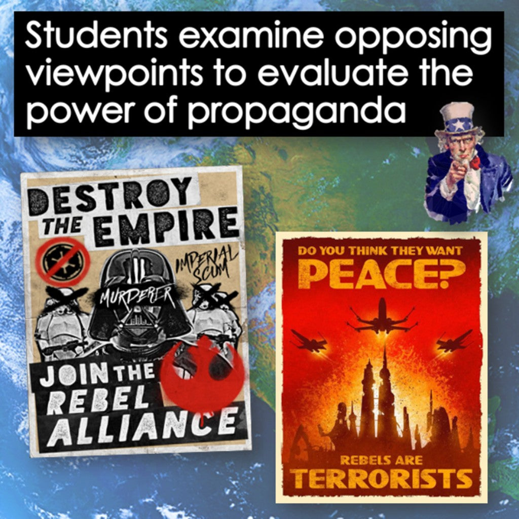 Pop Culture Propaganda Activity - Examine Star Wars Persuasion - Print ...