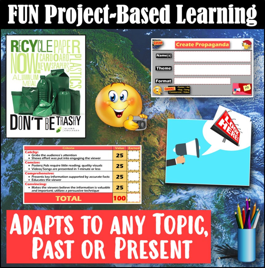 Create Propaganda Project with Rubric | Spread a Message PBL | Microso ...