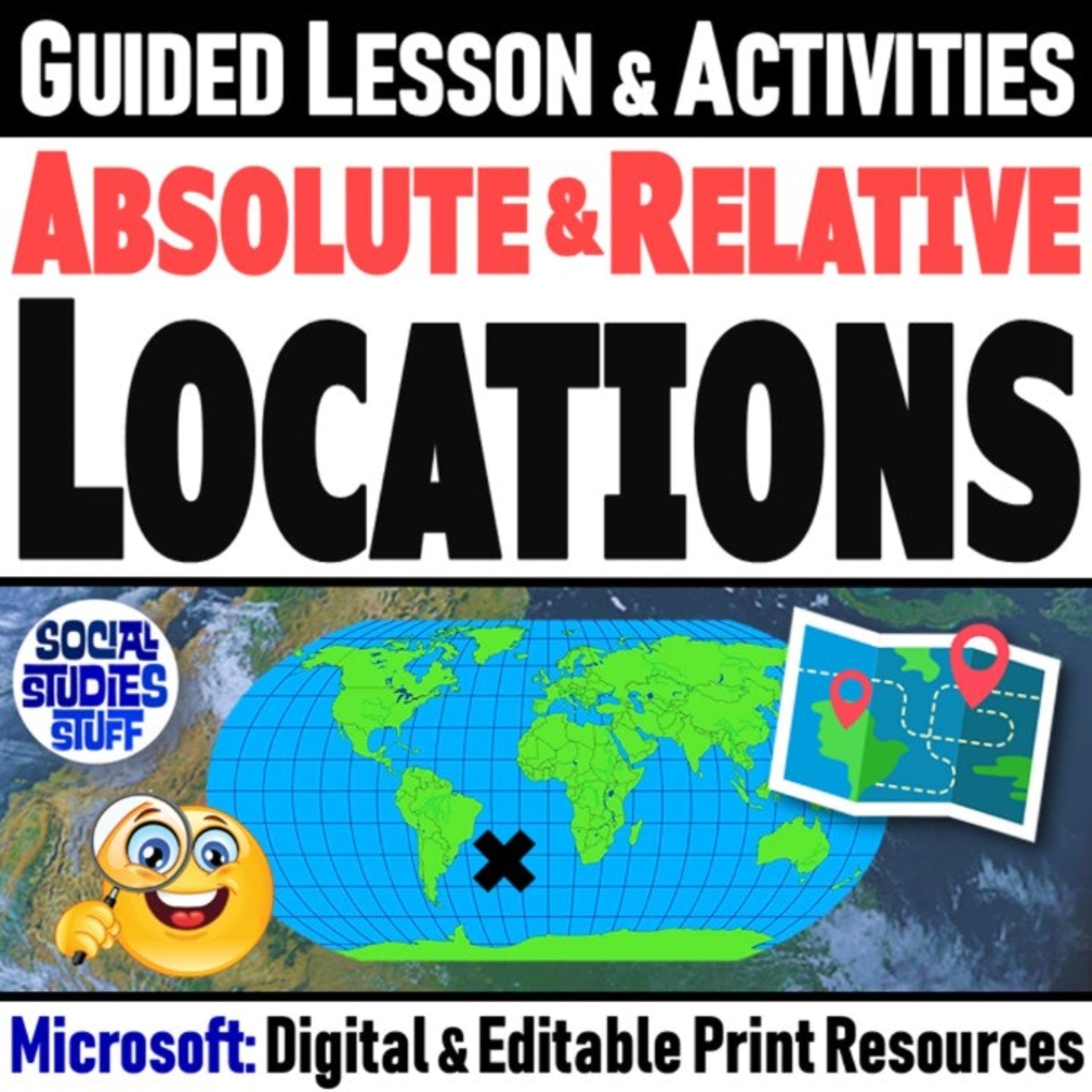 Absolute And Relative Location Worksheets