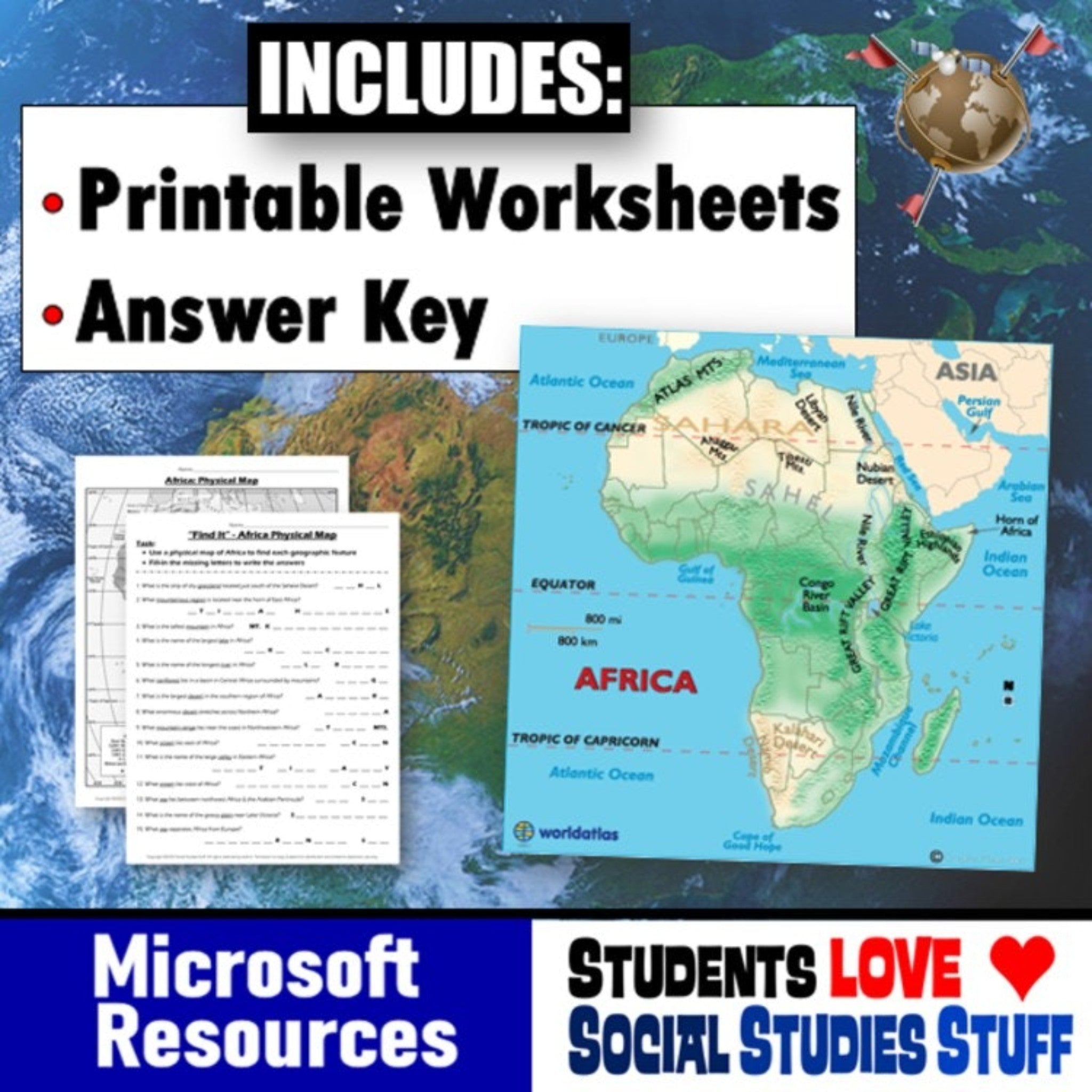 Physical Map Worksheet Physical Map (North America) | Printable Maps